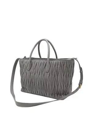 Miu Miu Matelassé Nappa Satchel Shoulder Bag