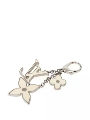 LOUIS VUITTON Plated Fleur De Epi Bag Charm Keychain