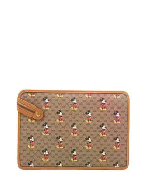 Gucci Disney Micro Gg Supreme Mickey Mouse Clutch Bag