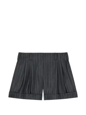 Givenchy Pinstripe Pleated Shorts - Grey
