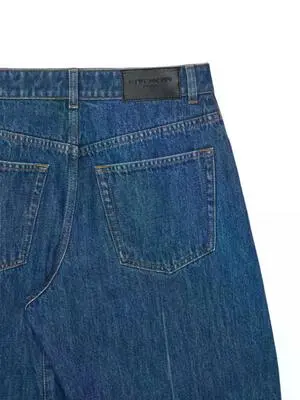 Givenchy Wide-leg Jeans With Chevron Stitching