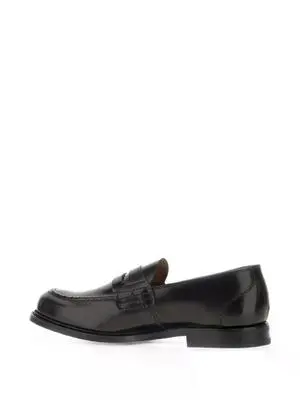 Church's Burgundy Red Leather Polished Penny Loafers