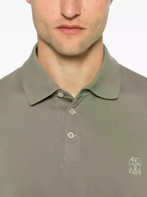 Brunello Cucinelli Logo-embroidered Cotton Polo Shirt