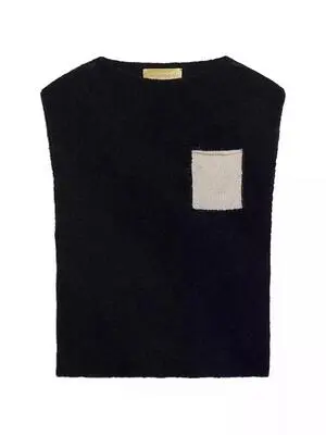 Momoni Ansa Knitted Vest - Black