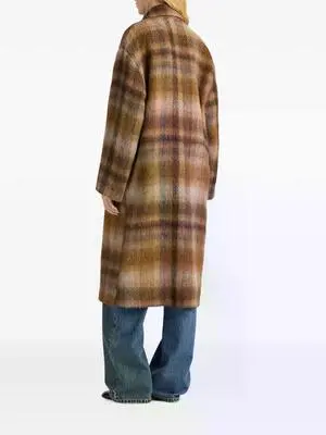 Momoni Laufey Double-breasted Checked Coat