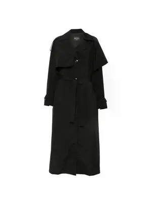 DONDUP Belted Ring-detail Trench Coat