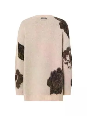 Pinko Floral Intarsia Knitted Sweater