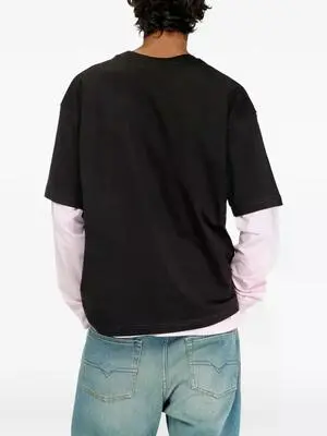 DIESEL® Cotton T-shirt With Bold Logo Print