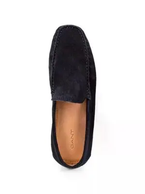 Gant Navy Suede Loafers - Blue