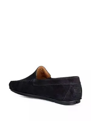 Gant Navy Suede Loafers - Blue