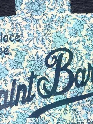 MC2 SAINT BARTH Floral Print Frayed Tote Bag