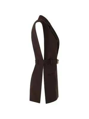 Pinko Belted Sleeveless Jacket