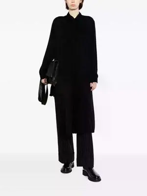 Yohji Yamamoto Pintucked Draped Shirt