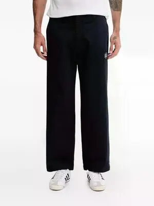 EA7 Logo Patch Wide Leg Trousers - Blue