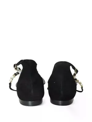 Rene Caovilla Embellished T-strap Sandals