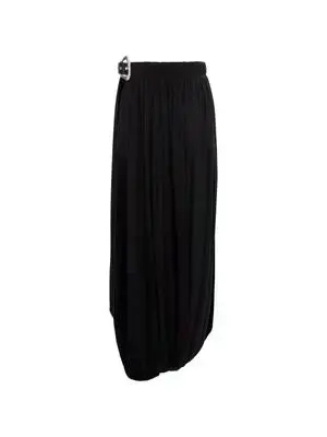 SEEN USERS Belted Pleated Midi Skirt