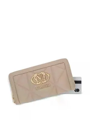 Moschino Quilted Logo-plaque Wallet