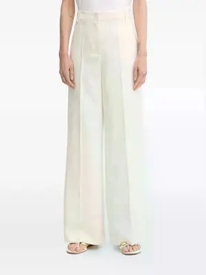 Patrizia Pepe Chevron-pattern Logo-plaque Trousers