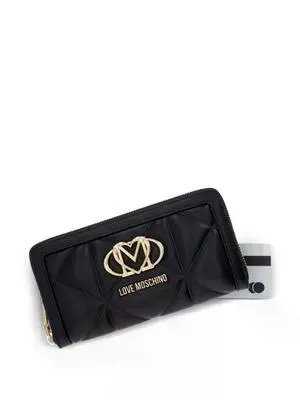Moschino Quilted Logo-plaque Wallet