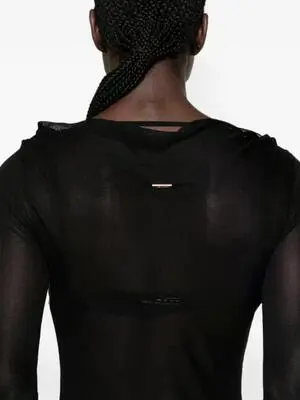 Cult Gaia Split-sleeve Cowl Neck Mini Dress