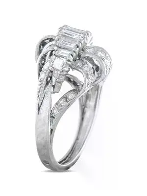 LB EXCLUSIVE Platinum Diamond Ring - Silver