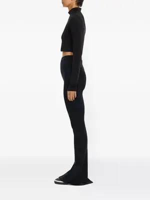 Off-White Off Stamp Cropped Long-sleeve Top