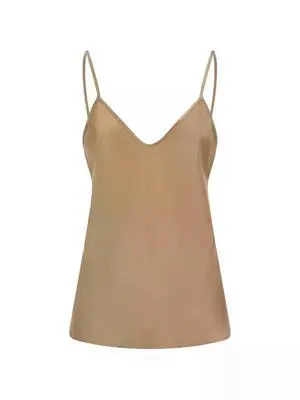 Max Mara Sleeveless V-neck Top - Neutrals
