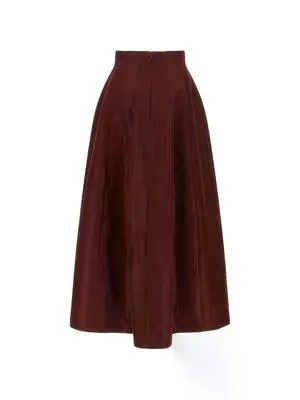 Alberta Ferretti High-waisted A-line Midi Skirt