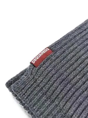 Dsquared2 Ribbed-knit Scarf And Beanie Set