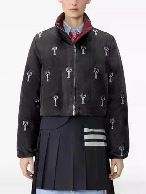 Thom Browne Lobster-stitch Reversible Jacket - Grey
