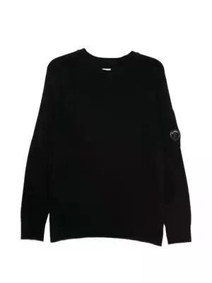 C.P. COMPANY Lens Detail Crew Neck Sweater