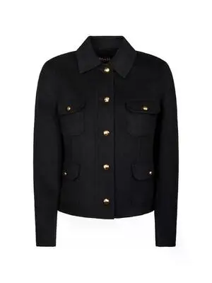 Max Mara Button-up Jacket - Black