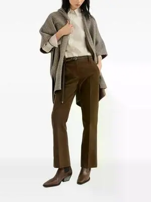 Brunello Cucinelli Stretch-cotton Moleskin Cigarette Trousers