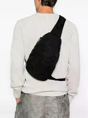 C.P. COMPANY Logo Embroidered Backpack - Black