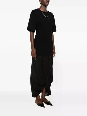 TOTEME Cocoon Drop-waist Maxi Dress - Black