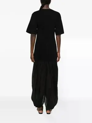 TOTEME Cocoon Drop-waist Maxi Dress - Black