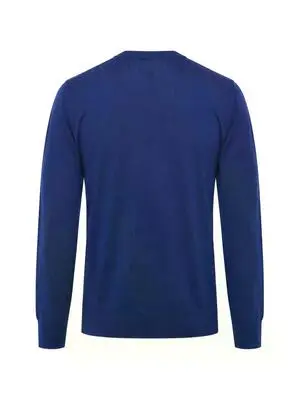 Dsquared2 Flocked Logo Crew Neck Sweater - Blue