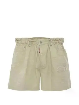 Dsquared2 Beige Cotton Distressed Shorts