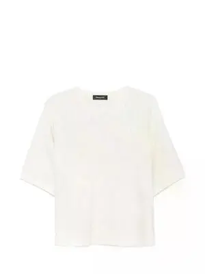 Fabiana Filippi Sequin Embellished Crewneck T-shirt - Neutrals
