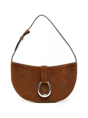 Staud Harlow Shoulder Bag With Horseshoe Buckle - Brown