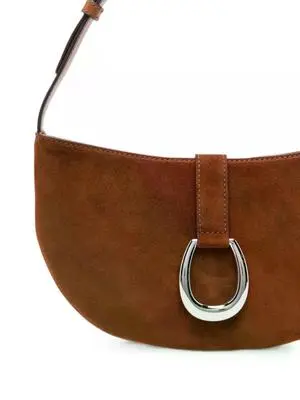 Staud Harlow Shoulder Bag With Horseshoe Buckle - Brown