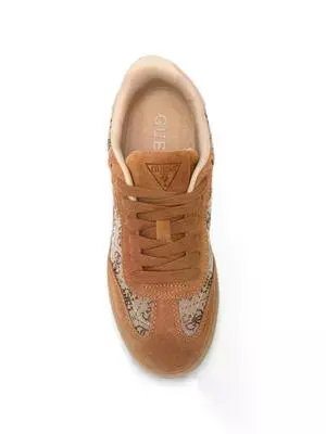 Guess Monogram-pattern Panelled Sneakers