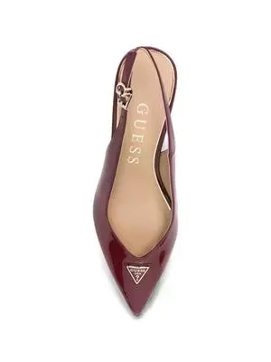 Guess Patent Leather Slingback Pumps - Red