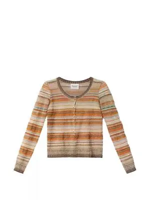 MARANT ETOILE Frederica Pullover With Lurex Detailing - Neutrals