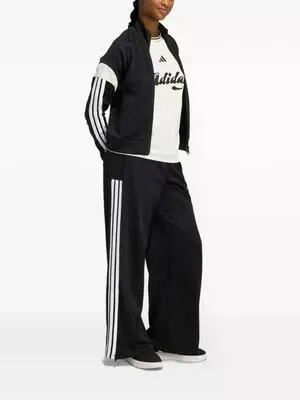 Adidas Tiro Nations Stripe Logo Mock Neck Zip Fastening Sweatshirt