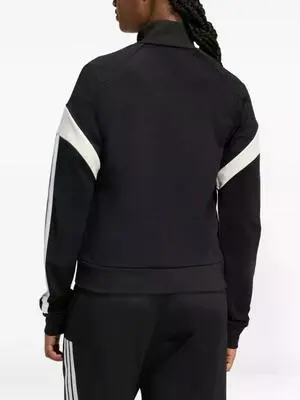 Adidas Tiro Nations Stripe Logo Mock Neck Zip Fastening Sweatshirt