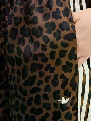 Adidas Leopard-print Track Trousers - Brown
