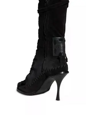 Dsquared2 Lace-up Suede High Heel Boots