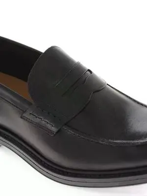 AMEDEO TESTONI Polished Leather Penny Loafers