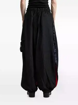 Y3 Wide Leg Track Pants With Side Stripe Detail